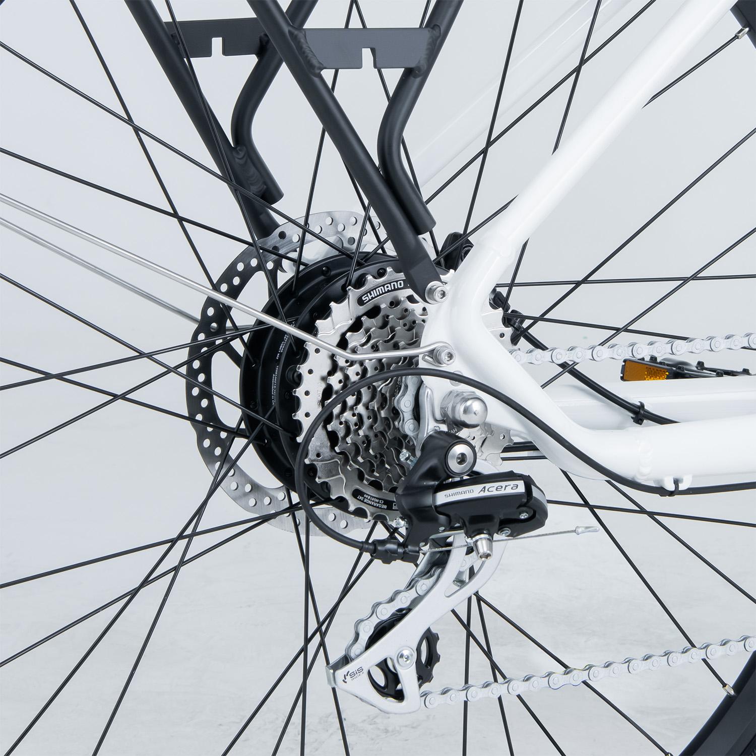 Scushi Norway Universe Elcykel, vit (360 Wh batteri) - Sportproffsen.se