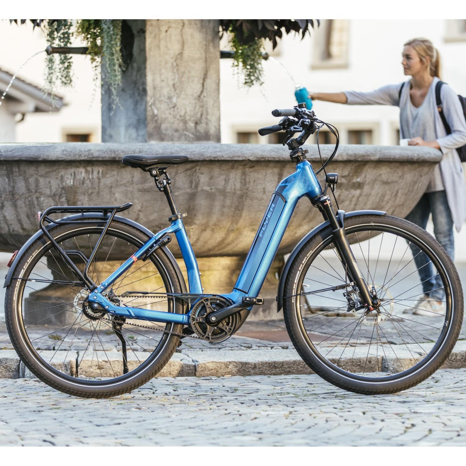 Flyer Gotour6 3.40 Elcykel, Jeans Blue Gloss - Sportproffsen.se